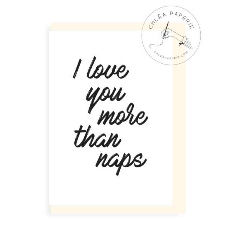 Promo Greeting Card / Love / Love More Than Naps / Kartu Ucapan Diskon 23% Di Seller Walima ...