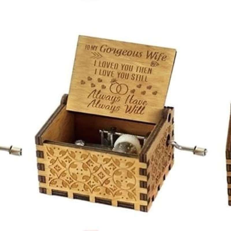 Promo Kotak Musik Kayu You Are My Sunshine Wooden Music Box Kado Unik ...