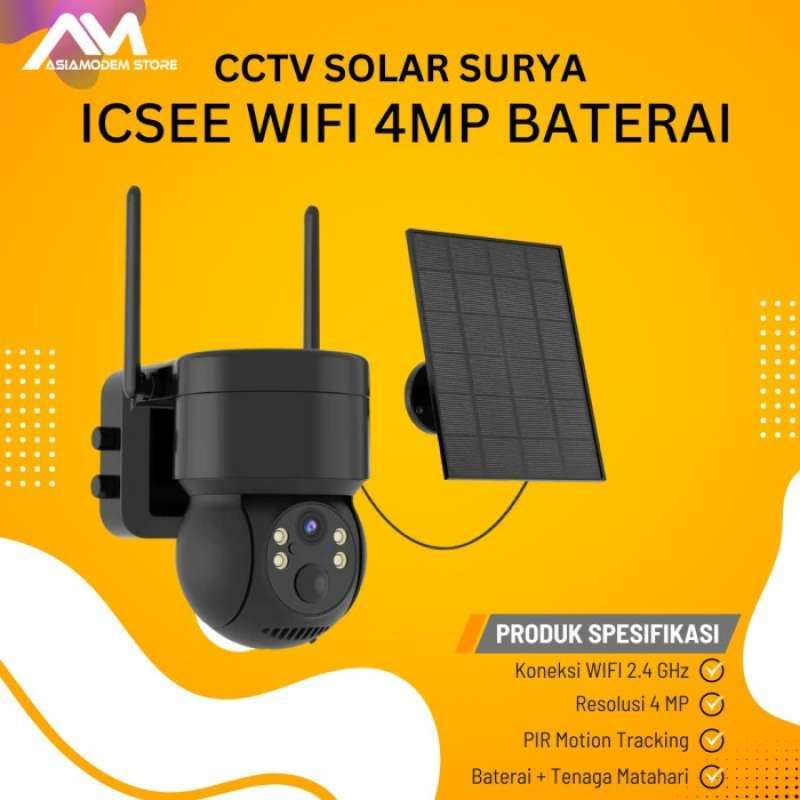 Jual Cctv Solar Ip Camera 4mp Outdoor Wifi Tenaga Surya Battery - Putih ...