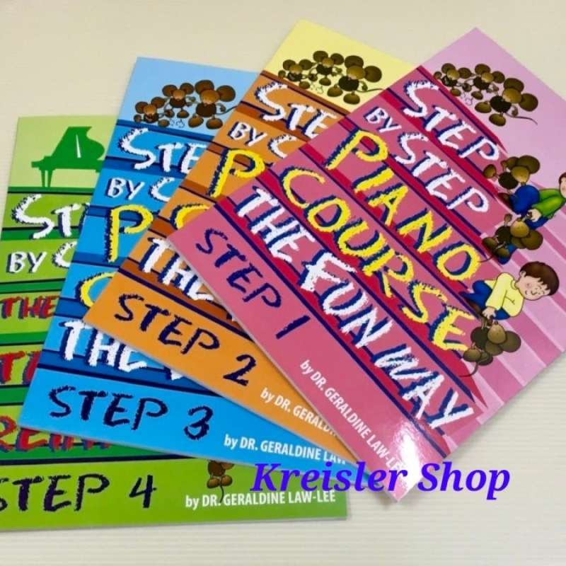Jual Step By Step Piano Course Book 1 2 3 4 Buku Piano Pemula Piano ...