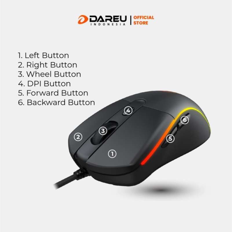 Promo 100% Produk Ori Dareu A960 Alpha | Gaming Mouse Lightweight 65 Gr Diskon 23% Di Seller ...