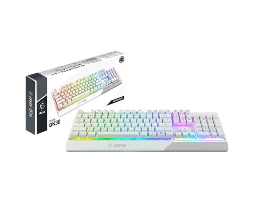 Promo 100% Produk Ori Keyboard Msi Vigor Gk30 White - Gaming Keyboard ...