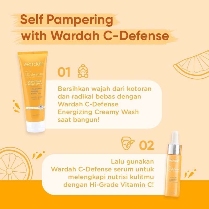 Jual Wardah C-defense Series Indonesia / With Hi-grade Vitamin C ...