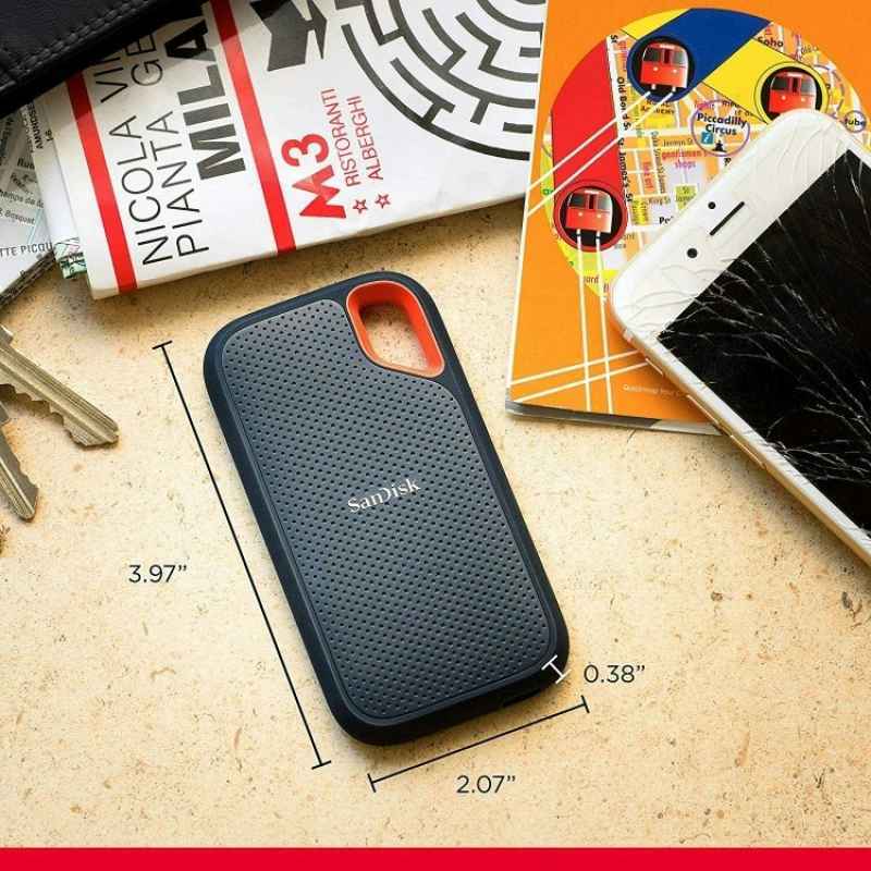 Promo Sandisk Extreme Portable Ssd E61 - 500gb Up To 1050mbps Type C ...