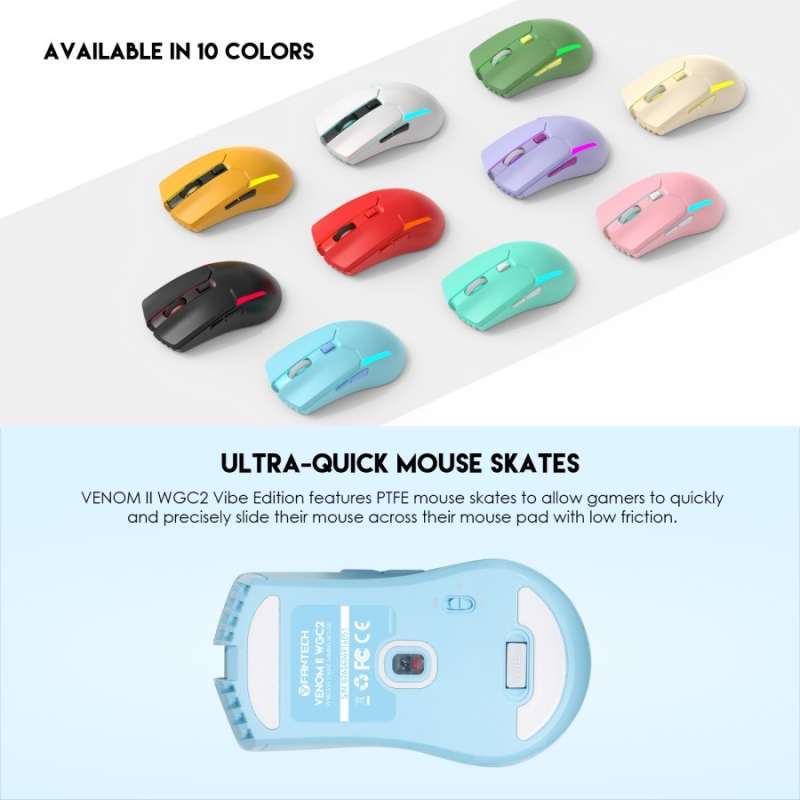 Jual Fantech Venom Ii Wgc2 | Rechargeable Wireless Mouse Gaming - Pink ...