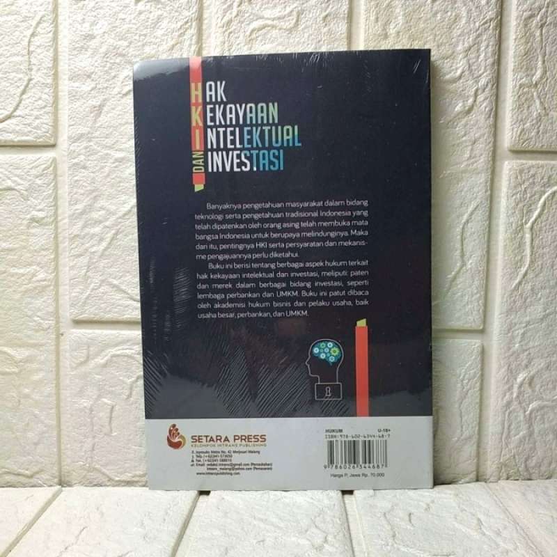 Promo Hak Kekayaan Intelektual Dan Investasi Kajian Hki Dalam Dunia Investas Diskon 29% Di ...