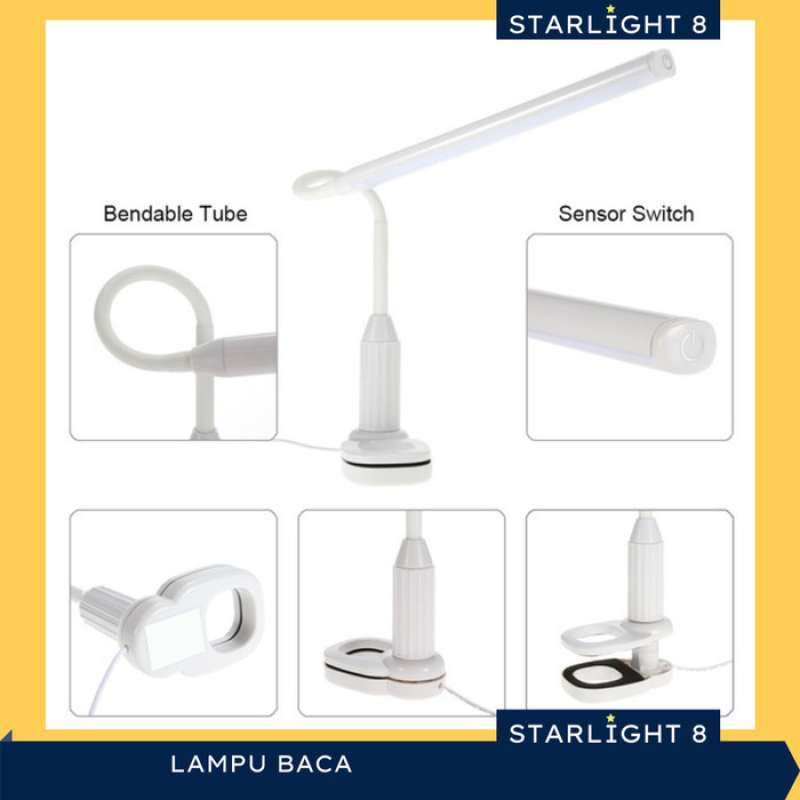 Jual Lampu Meja Belajar Lampu Baca Led Eye Protection 4 Tingkatan ...