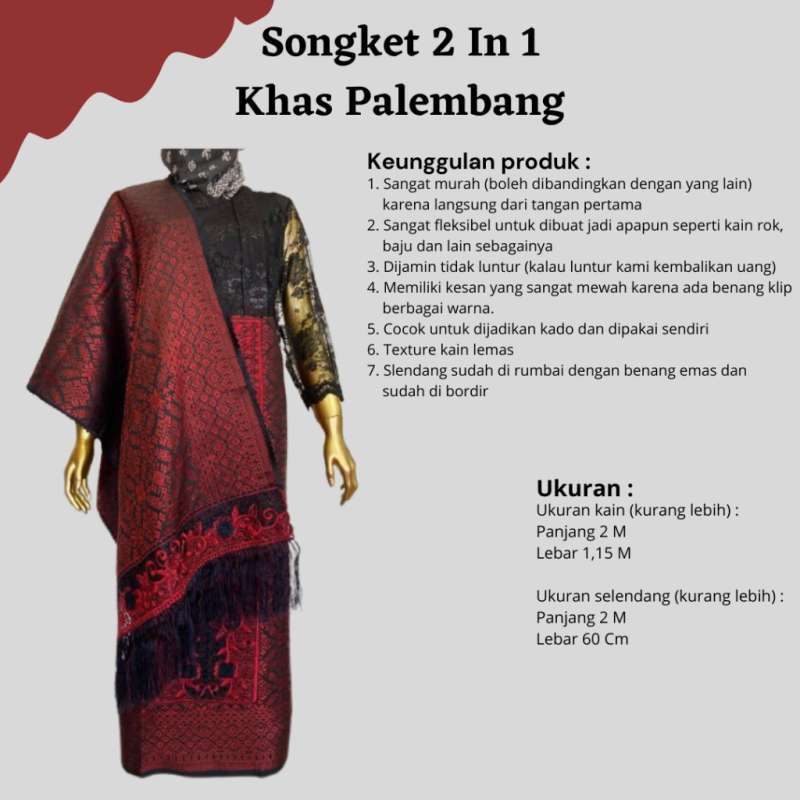 Jual Songket Pash - Songket Bordir Kain Dan Selendang Berbagai Macam ...