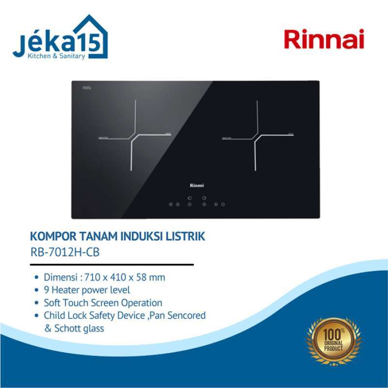 Promo Kompor Tanam Induksi Listrik| Kompor Kaca | Rinnai Rb-7012h-cb ...