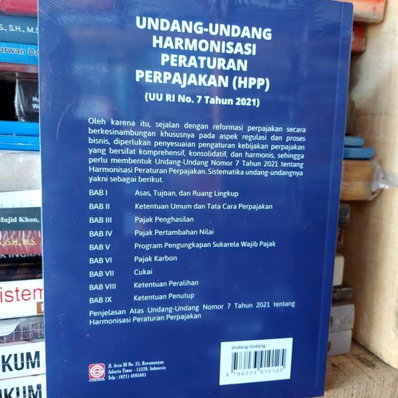 Jual Buku Undang Undang Harmonisasi Peraturan Perpajakan Hpp Uu No 7 Di ... Jual Buku Undang Undang Harmonisasi Peraturan Perpajakan Hpp Uu No 7 Di ...