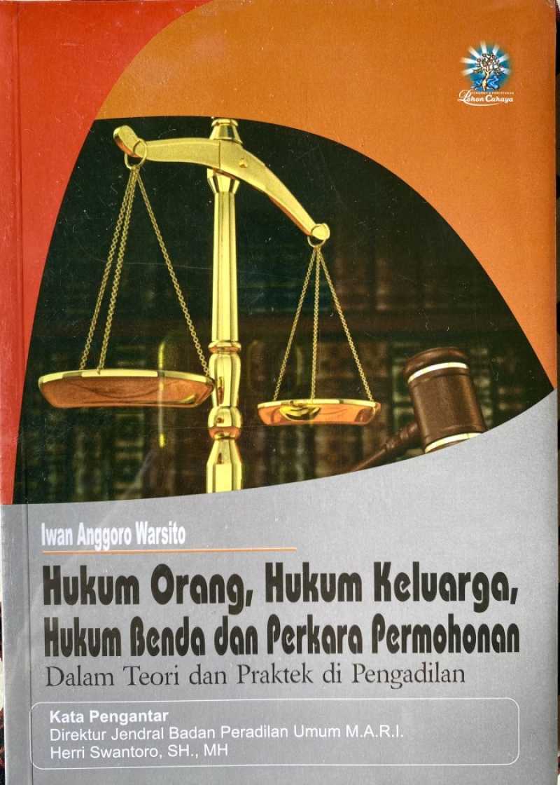 Jual Buku Hukum Orang, Hukum Keluarga, Hukum Benda Dan Perkara ...