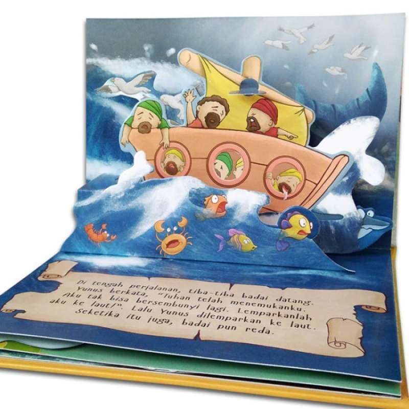 Jual Buku Cerita Sekolah Minggu Nabi Yunus Pop Up Book Buku Cerita ...