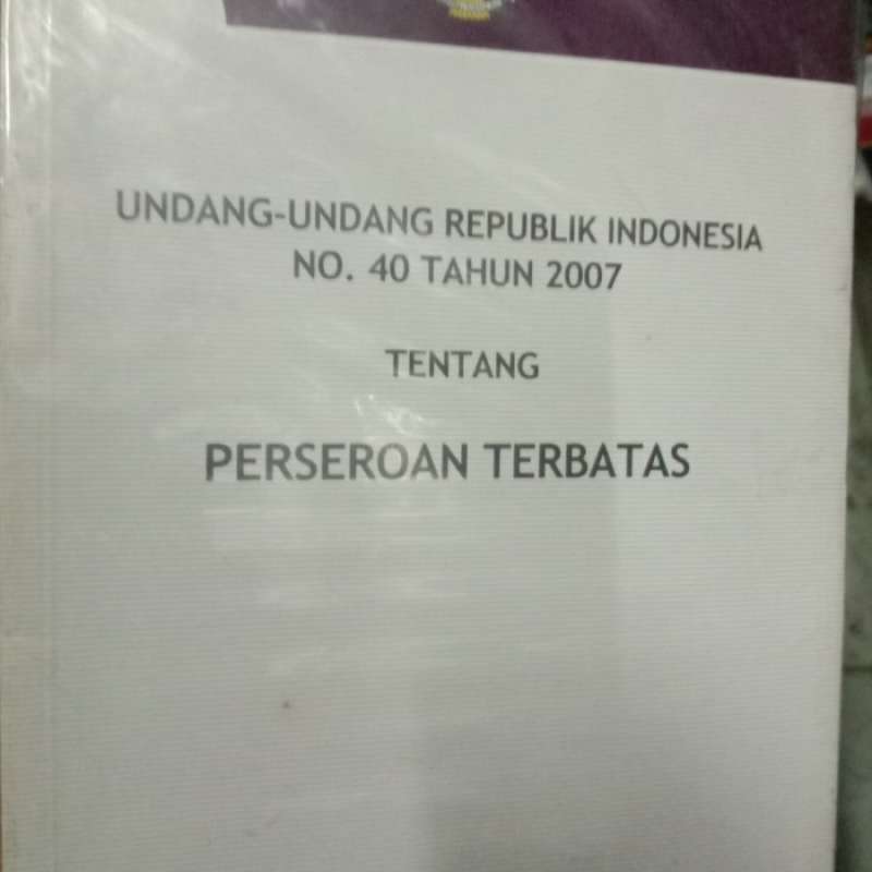 Jual Undang Undang Perseroan Terbatas Edisi Terbaru Di Seller Noelle ...