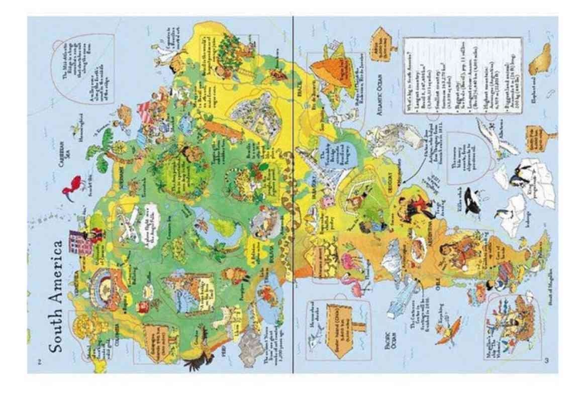 Jual Usborne Picture Atlas Lift The Flap World Map Peta Dunia Children ...