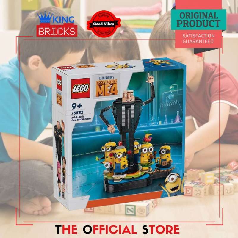 Jual Lego Original Minions 75582 Brick-built Gru And Minions - Mainan ...