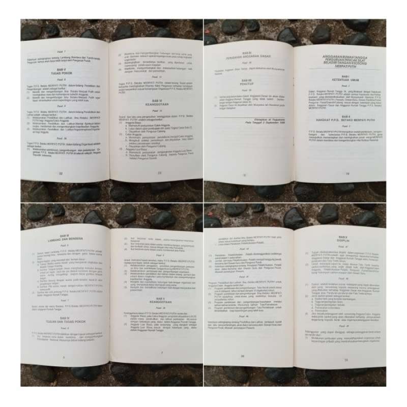 Jual Buku Ad & Art Perguruan Pencak Silat Merpati Putih Jadul Di Seller ...