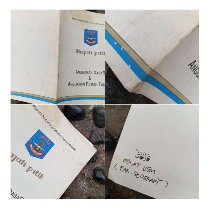 Jual Buku Ad & Art Perguruan Pencak Silat Merpati Putih Jadul Di Seller ...
