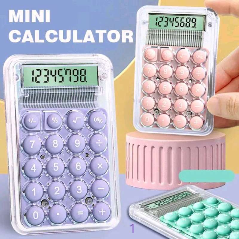 Jual Wm 93 - New Kalkulator Mini Transparan/kalkulator Kecil Imut ...