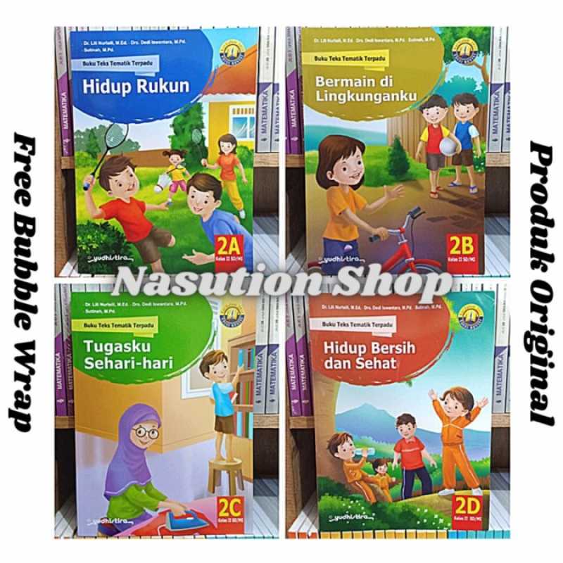 Jual Buku Tematik 2a 2b 2c 2d 2e 2f 2g 2h Yudhistira K13 Revisi Kelas 2 ...