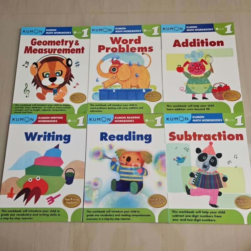 Jual Kumon Math Writing Workbooks Grade 1 - Addition Di Seller Owl ...