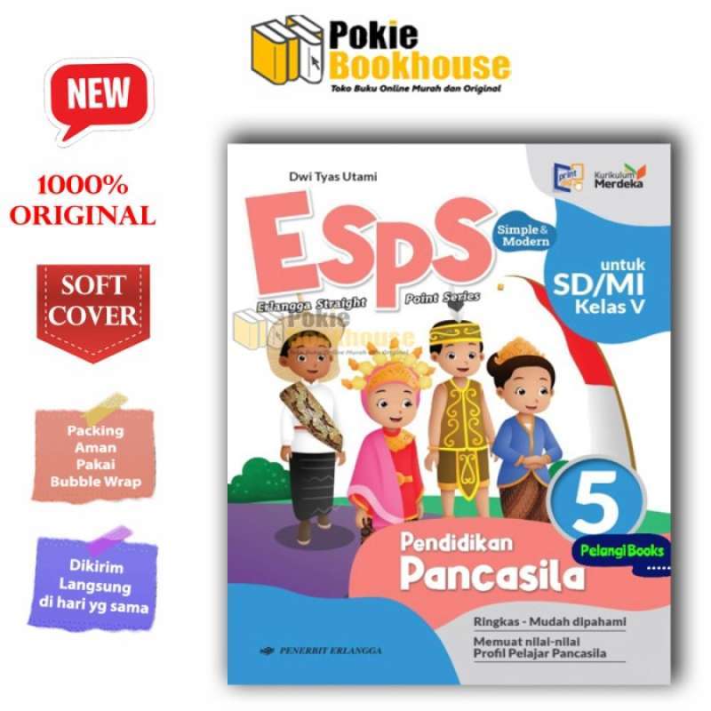 Jual Esps Pendidikan Pancasila 5 Untuk Sd/mi Kelas V - Kur Merdeka Erlangga Di Seller Sangninja ...