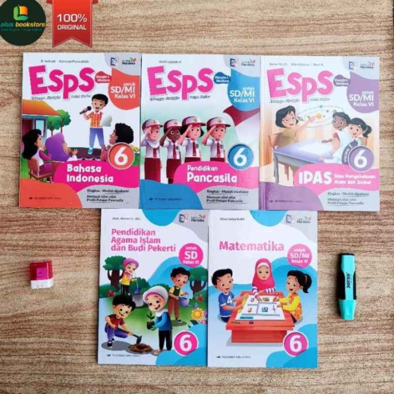 Jual Seri Esps Sd Kelas 6 Kurikulum Merdeka - Matematika Ipas Pancasila Di Seller Noelle ...