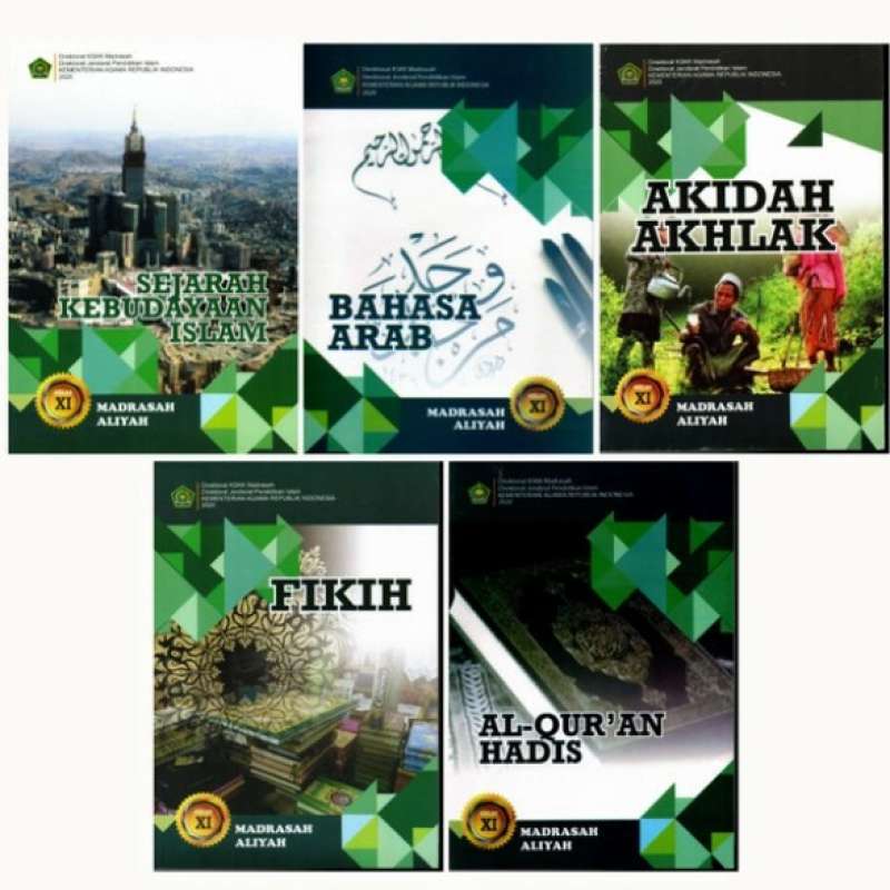 Jual Paket Buku Siswa Kelas 11 Madrasah Aliyah 5 Mapel Set Kemenag 2020 Di Seller Noelle ...