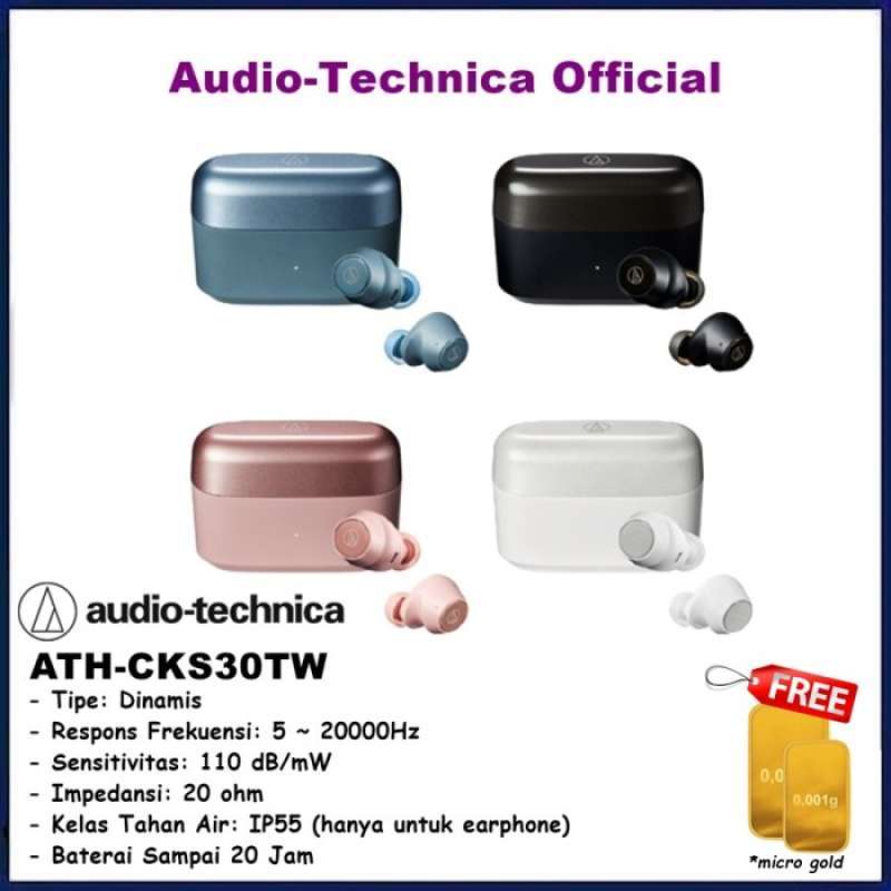 Promo Audio Technica Ath-cks30tw Cks30 Tw Cks 30 Tws True Wireless Earphone Diskon 50% Di Seller ...