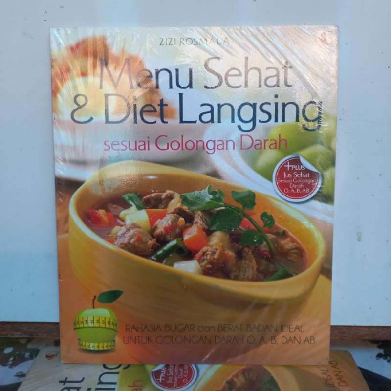 Jual Buku Masakan - Menu Sehat & Diet Langsing Sesuai Golongan Darah Di ...