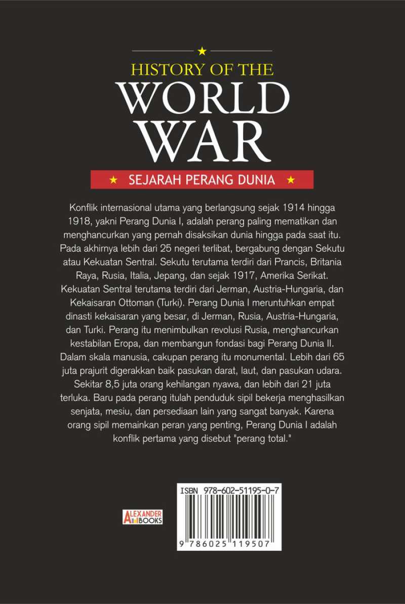 Jual Buku History Of The World War Sejarah Perang Dunia Di Seller Hachi - Cengkareng Timur, Kota ...