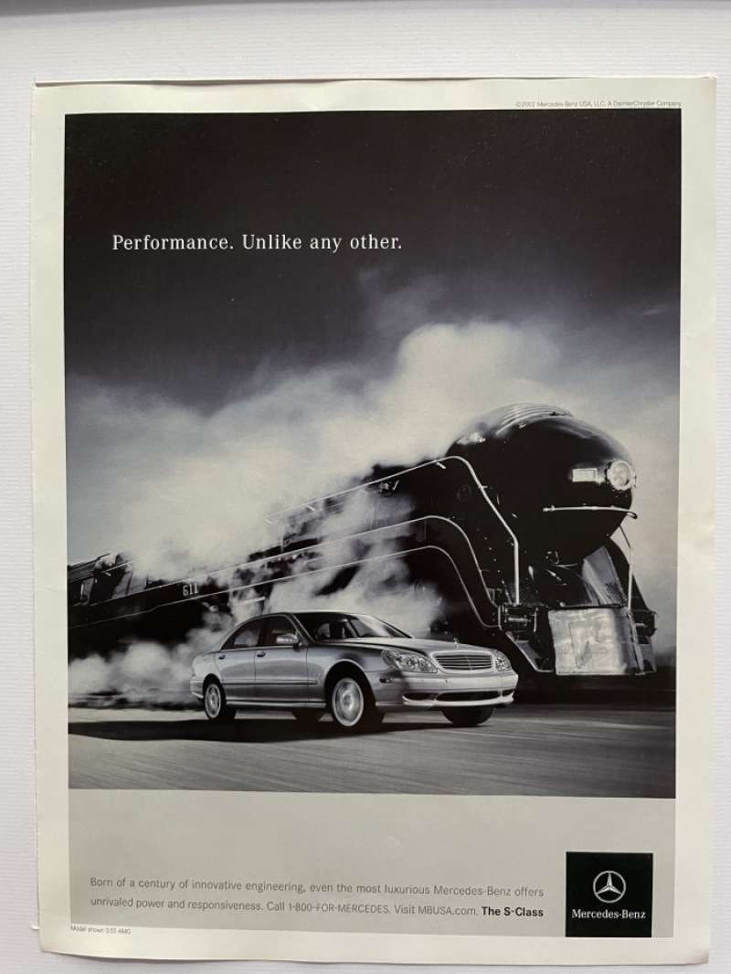 Jual Mercedes W220 S55 Amg Vintage Magazine Ads Iklan Majalah Original ...