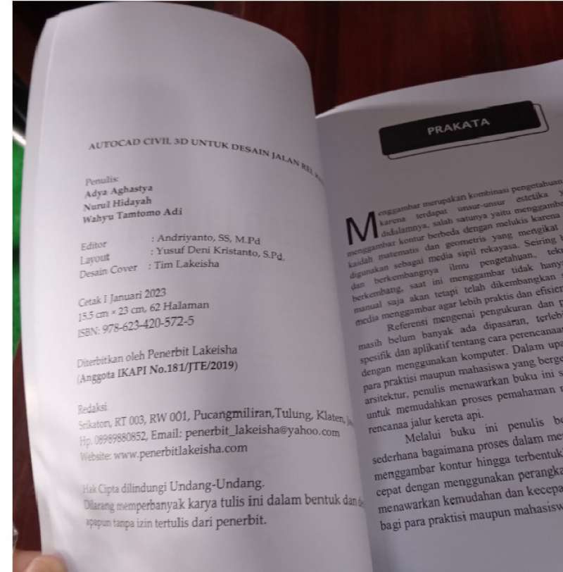 Jual Buku Teknik Sipil Autocad Civil 3d Untuk Desain Jalan Rel Kereta ...