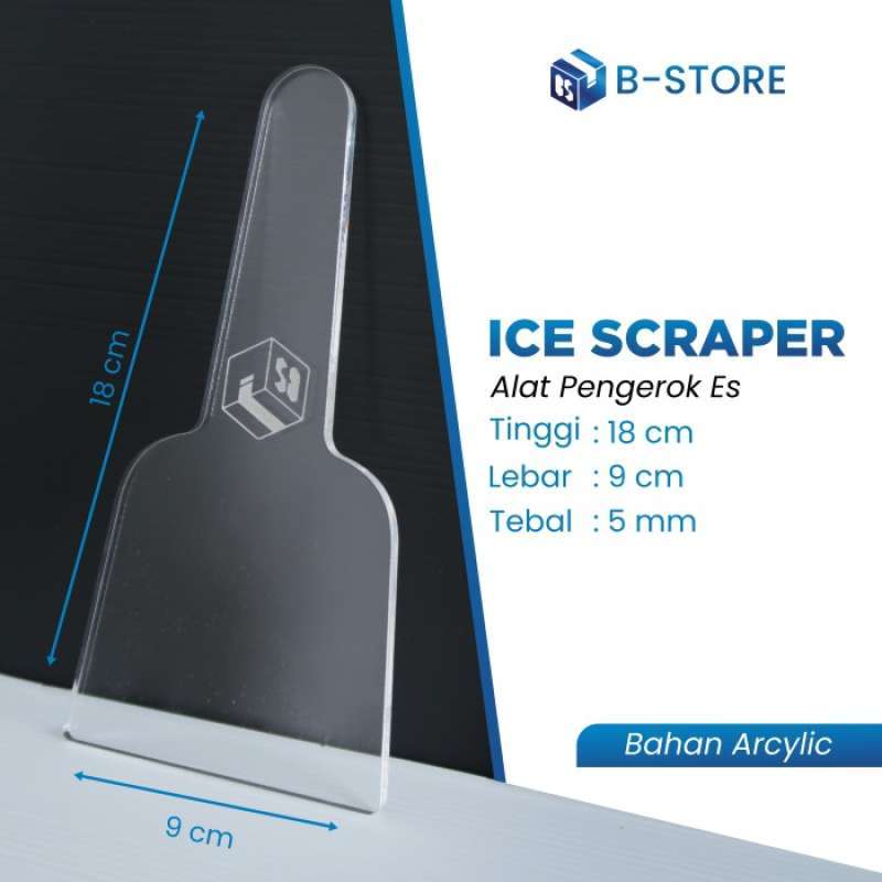 Jual Ice Scraper / Pengerok Es Batu Freezer Bahan Acrylic Tebal 5mm Di Seller Shin Store ...