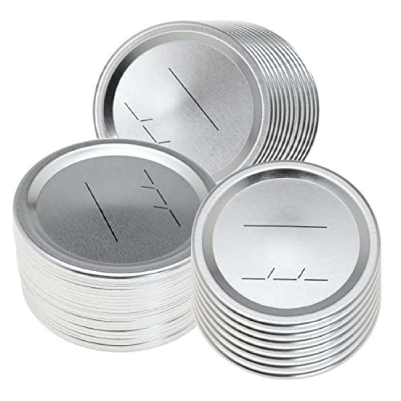 Jual 150 Pack Wide Mouth Canning Lids, 70mm Mason Jar Lids For Ball Di ...