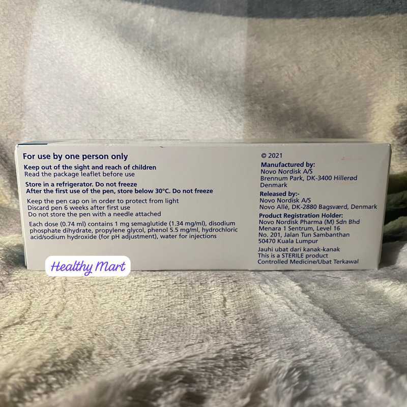 Promo Ozempic Semaglutide 1 Mg Original 100 % Diskon 12% Di Seller ...