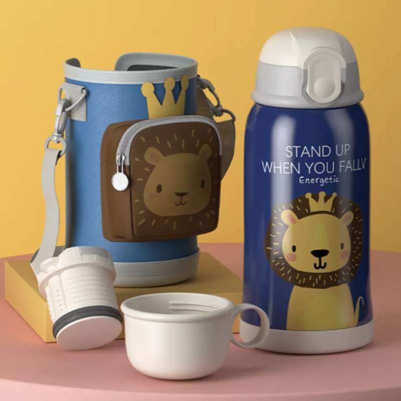Jual Botol Termos Karakter Anak Animal Character Thermos Stainless Steel - White Unicorn Di ...