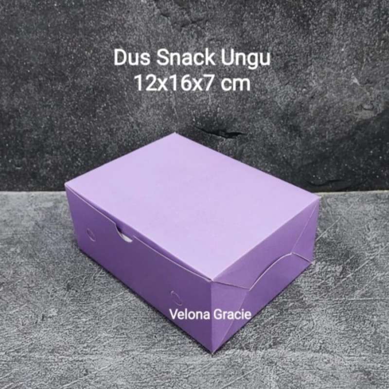 Jual Dus Ungu 12x16 Isi 50 Pcs Gs Kotak Kue Snack Box -lb Di Seller ...