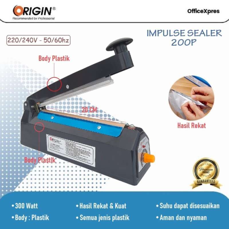 Jual Press Sealer / Press Sealer Plastik / Impulse Sealer Origin 200 P ...