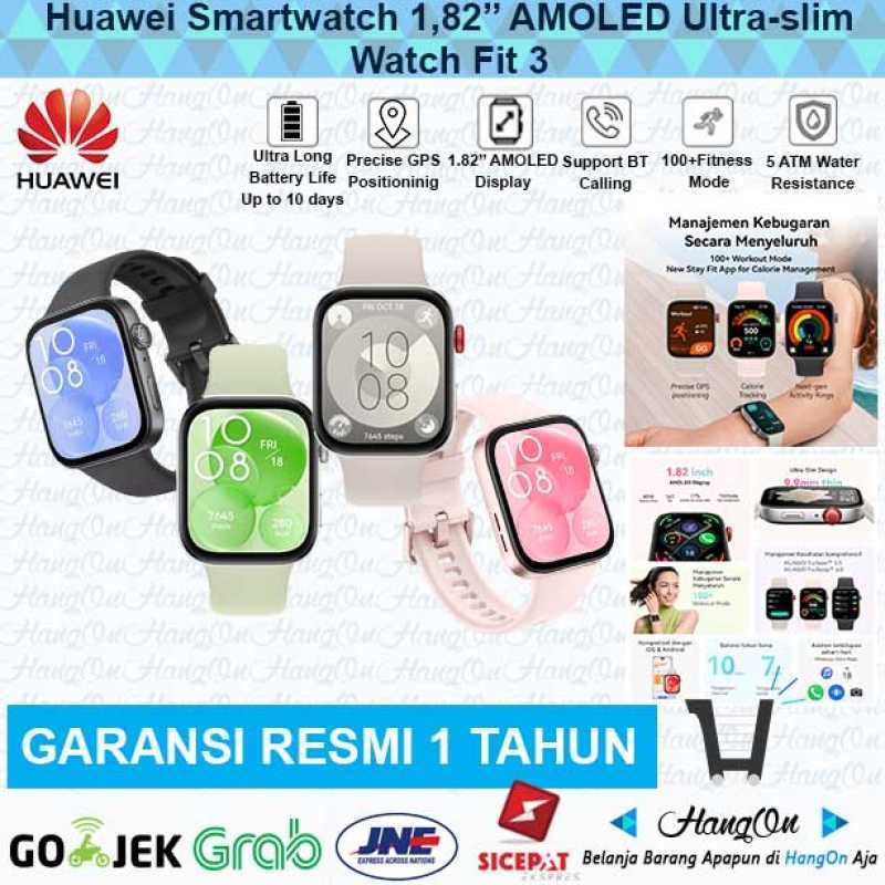 Jual Huawei Watch Fit 3 Smartwatch 1,82'' Amoled Display Ultra-slim ...
