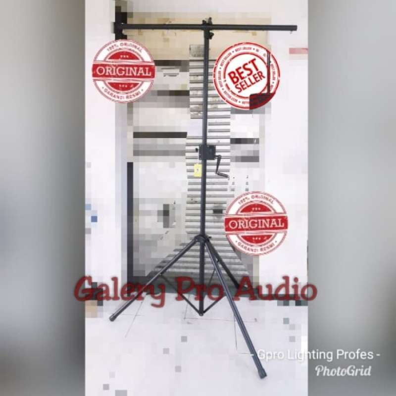 Promo Tripod / Stand Lampu Lighting Panggung 4 Meter Pakai Catroll ...
