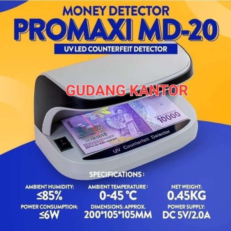 Jual Promaxi Md-20 Led Cek Deteksi Uang Palsu Lampu Uv Detector Uang ... Jual Promaxi Md-20 Led Cek Deteksi Uang Palsu Lampu Uv Detector Uang ...
