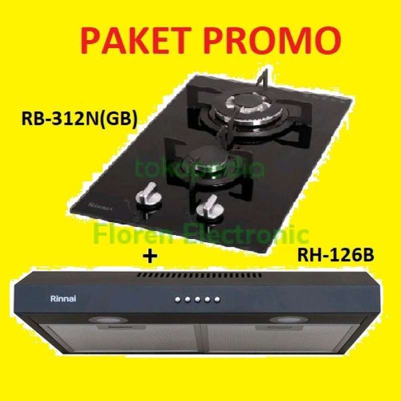 Jual Paket Promo Kompor Dan Cooker Hood Rinnai Rb-312n(gb) + Rh-126b Di Seller Shin Store ...