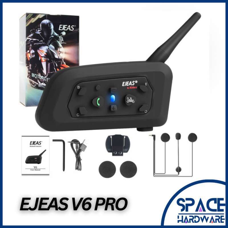 Promo Ejeas V6 Pro Bluetooth Intercom Helm 6 Rider Helmet Alt Vnetphone ...