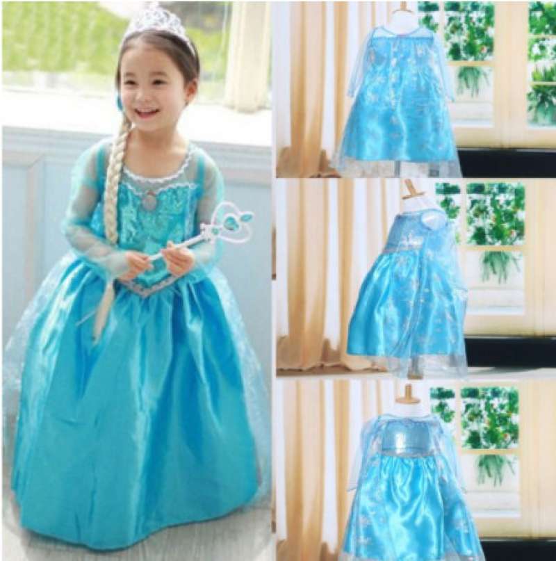 Jual Baju Elsa Frozen Anak Dress Princess / Kostum Dress Elsa Frozen ...