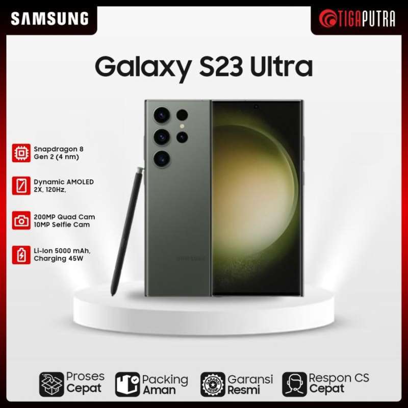 Jual Samsung Galaxy S23 Ultra 5g(ram12gb,rom 256/512gb/1tb, 200mp 100xzoom) - 12/512gb - Green ...