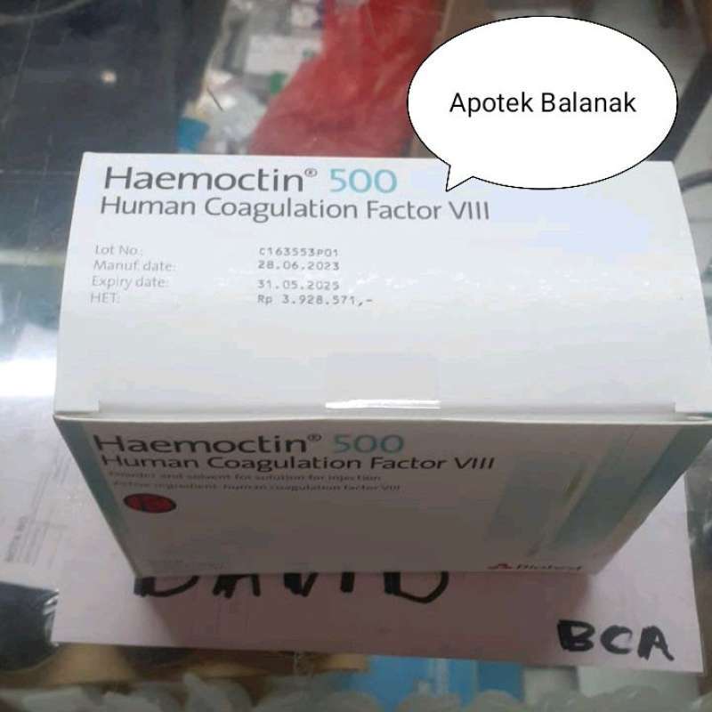 Jual Haemoctin/500/human/coagulation/factor Viii/injeksi/box Di Seller ...