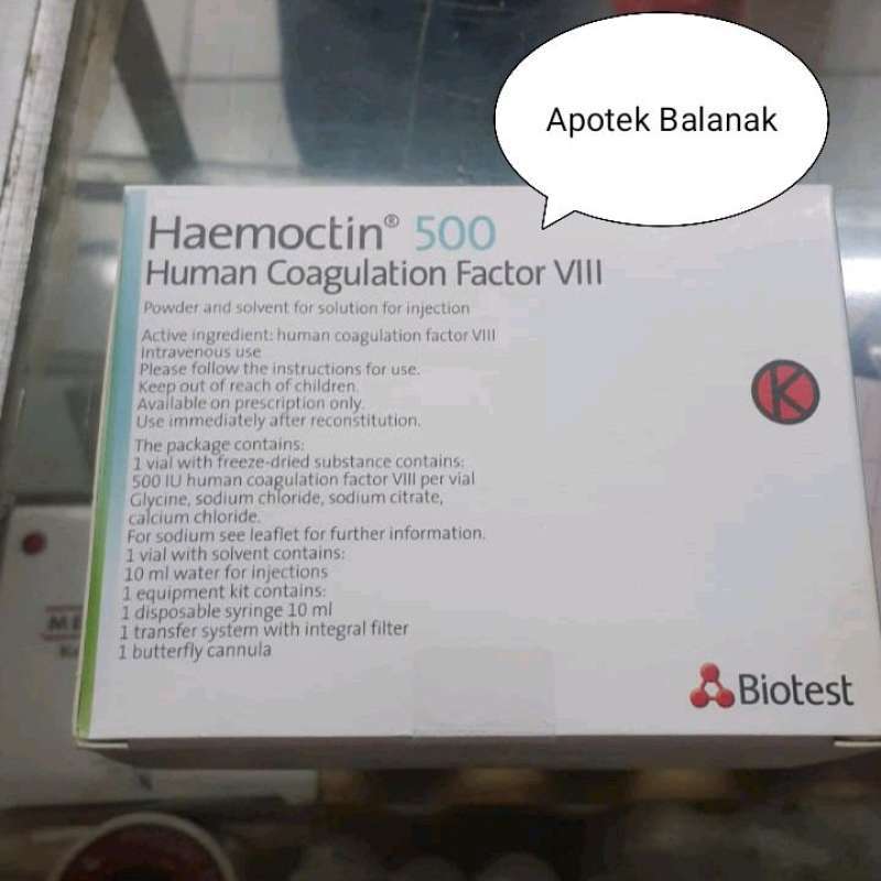 Jual Haemoctin/500/human/coagulation/factor Viii/injeksi/box Di Seller ...