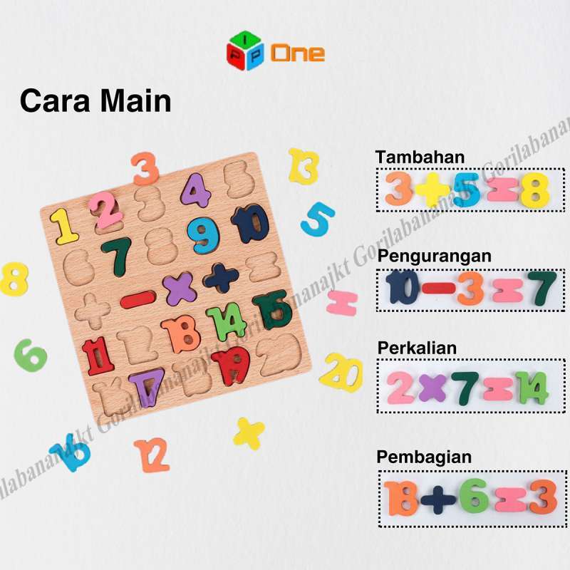 Jual Mainan Puzzle Kayu Alphabet Huruf Geometri dan angka - Huruf Di ...