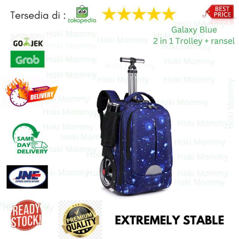 Jual Tas Trolley Anak Sd Smp Sma / Tas Sekolah/ Tas Koper Roda Besar ...