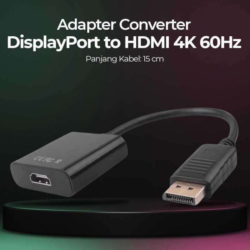 Jual Fsu Adapter Converter Display Port To Hdmi 4k 60hz 8046 Laptop ...